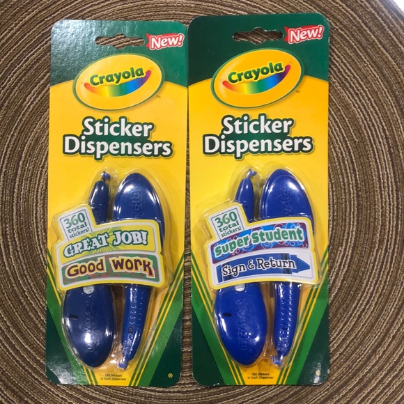 Crayola | Office | Crayola Sticker Dispensers | Poshmark